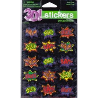 Buy 8 sheets of 3D! Action Stickers-Stickers with Action Words Online ...