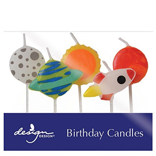Buy Design Design Outer Space Birthday Candles, Multicolor Online ...