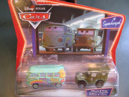 Buy Disney Pixar Cars Fillmore & Sarge Sergent Sargento Supercharged ...