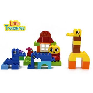 Buy Children Zoo Park Building block 50 pieces Duplo compatible toy set ...