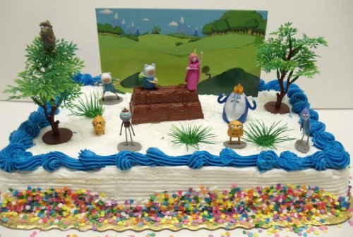 Buy Adventure Time and Regular Show Birthday Cake Topper Set Featuring ...