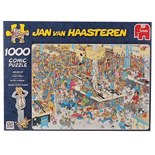 Buy Jan Van Haasteren - 1000-piece Queued Up Jigsaw Puzzle Online ... Buy Jan Van Haasteren - 1000-piece Queued Up Jigsaw Puzzle Online ...