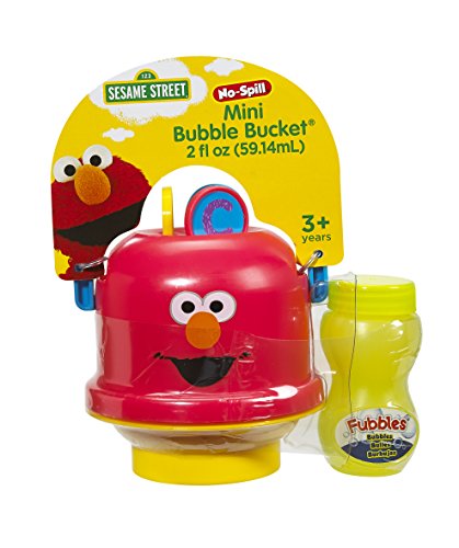 Buy Little Kids Sesame Street Mini No-Spill Bubble Bucket Elmo Toy ...