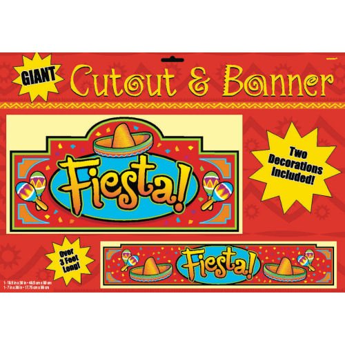 Buy Fiesta Cutout And Banner Decorations 2Pc Online @ ₹1933 from ShopClues