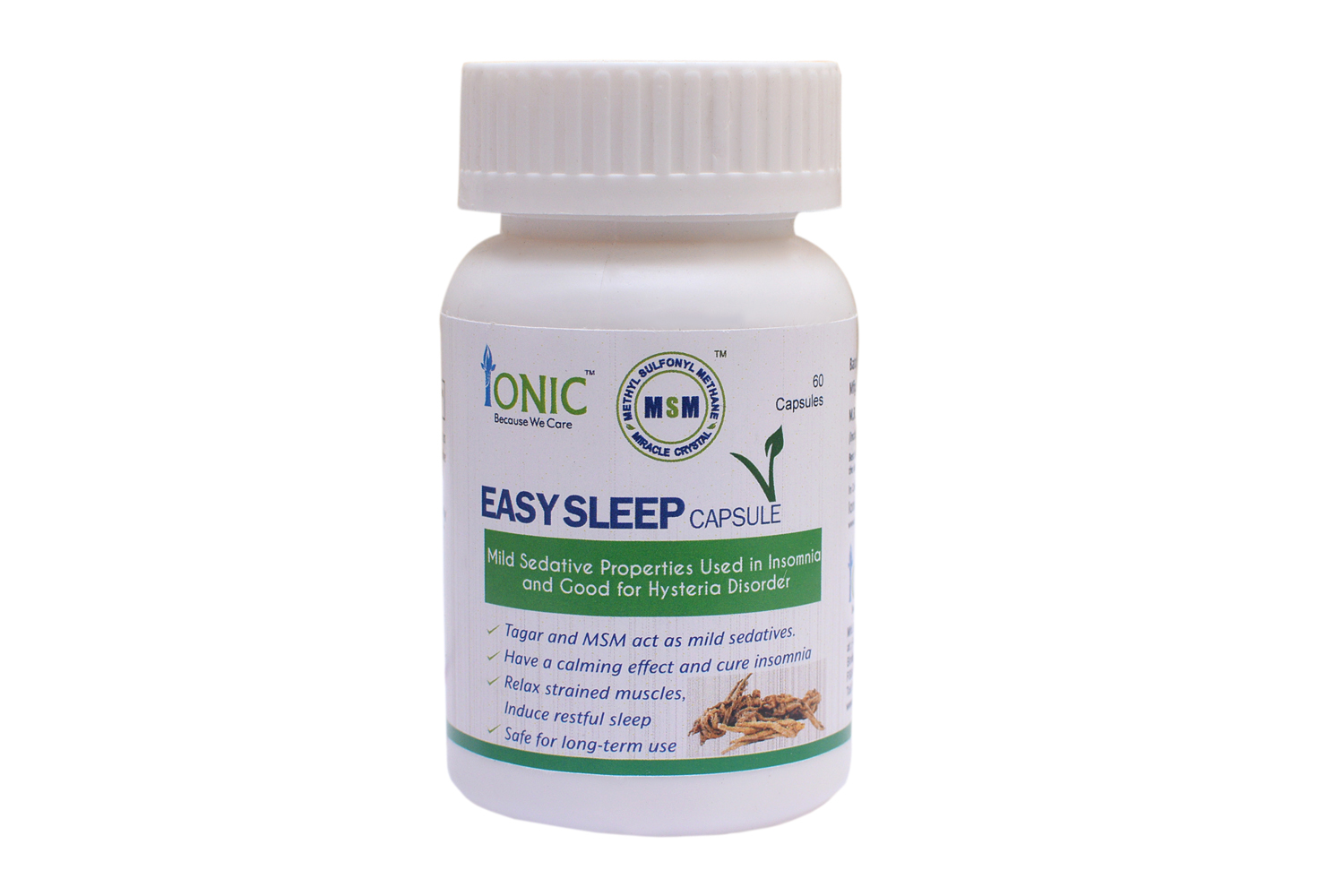 Buy Ionic MSM Easy Sleep Capsules (60 Capsules) Online @ ₹450 from ...
