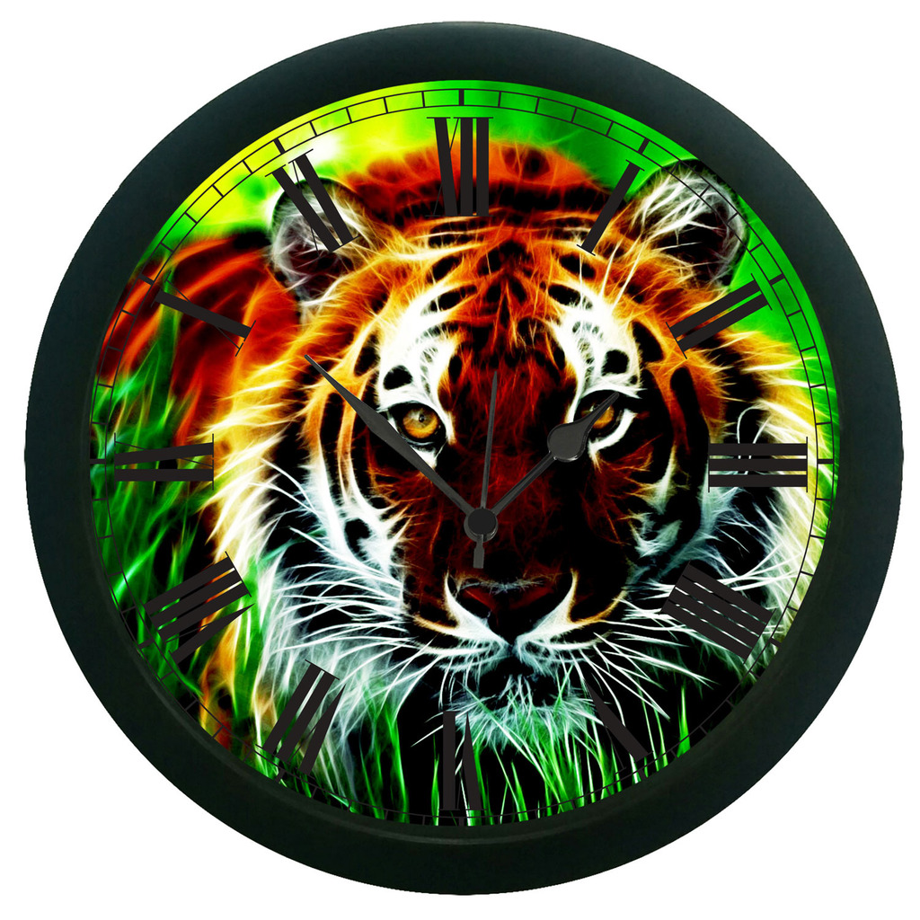 Buy AE World Tiger 3D Wall Clock (With Glass) 12 Inches Online @ ₹469 ...
