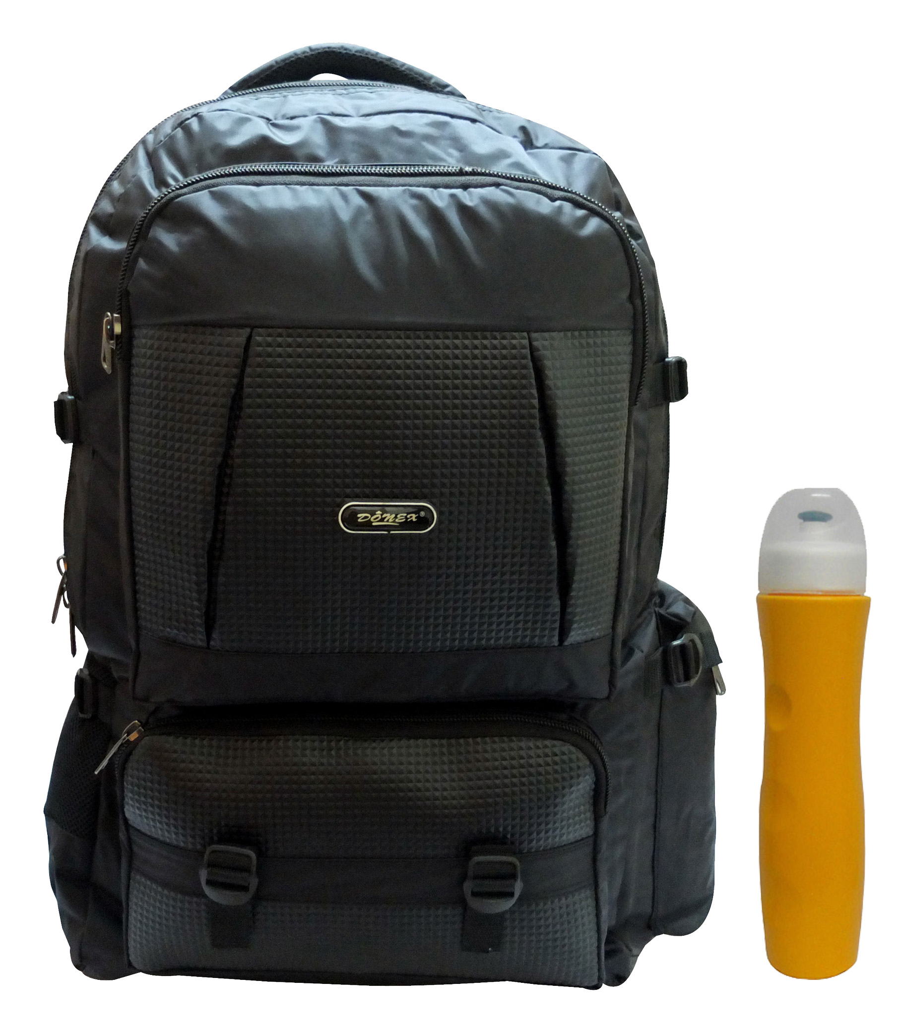 Buy Donex Solid 60 L Climate proof Hiking, Rucksack Backpack Black with ...