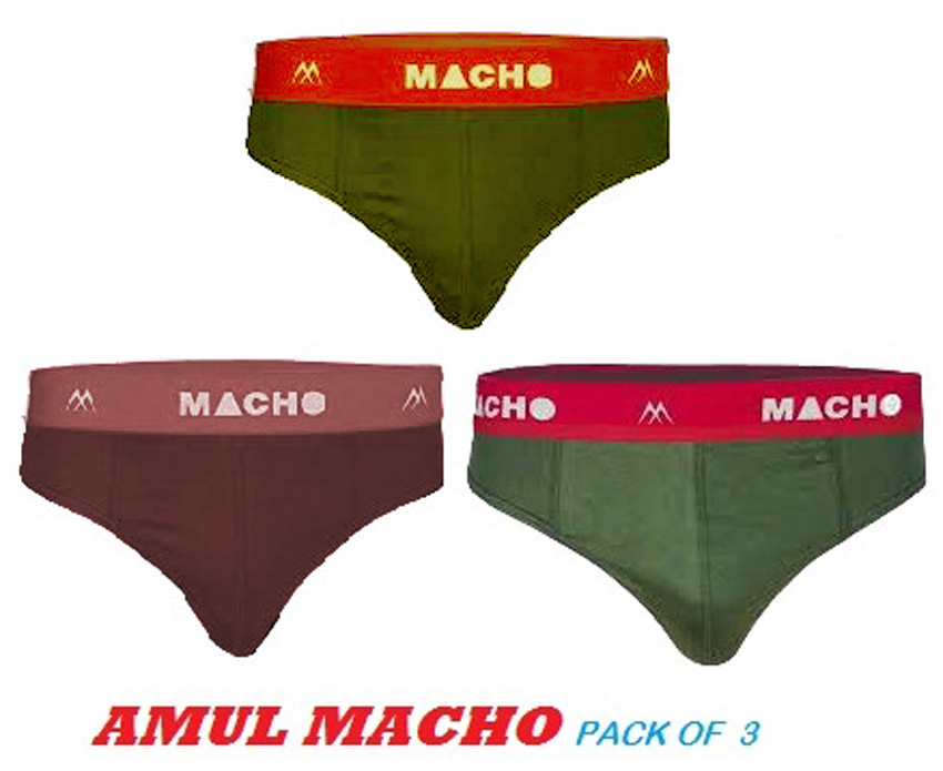 Buy Amul Macho High Cut Brief (Pack of 3) Online @ ₹325 from ShopClues