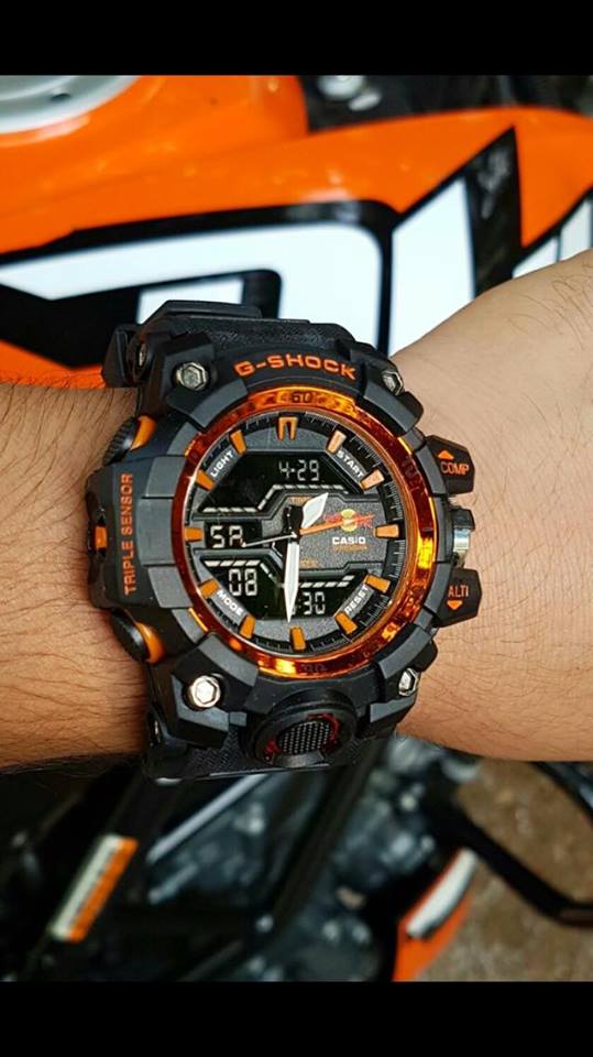 Buy SHOCK Round Dial Black Other Strap Quartz Watch For Men Online ...