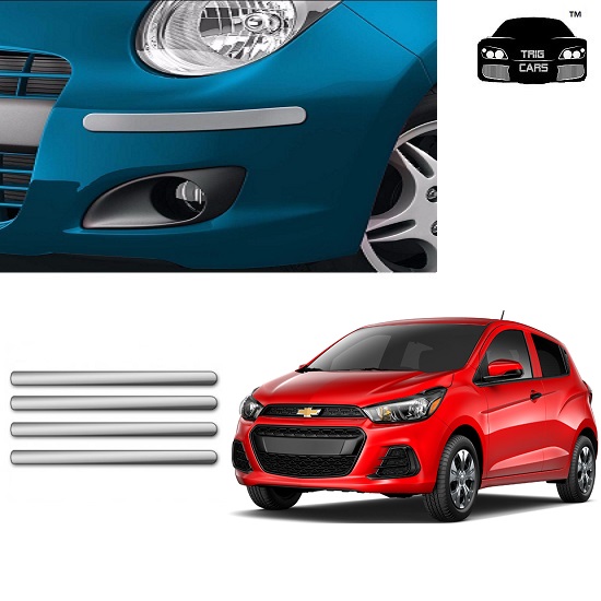 Buy Trigcars Steel Chrome Plated Bumper Protection Guard for Chevrolet ...