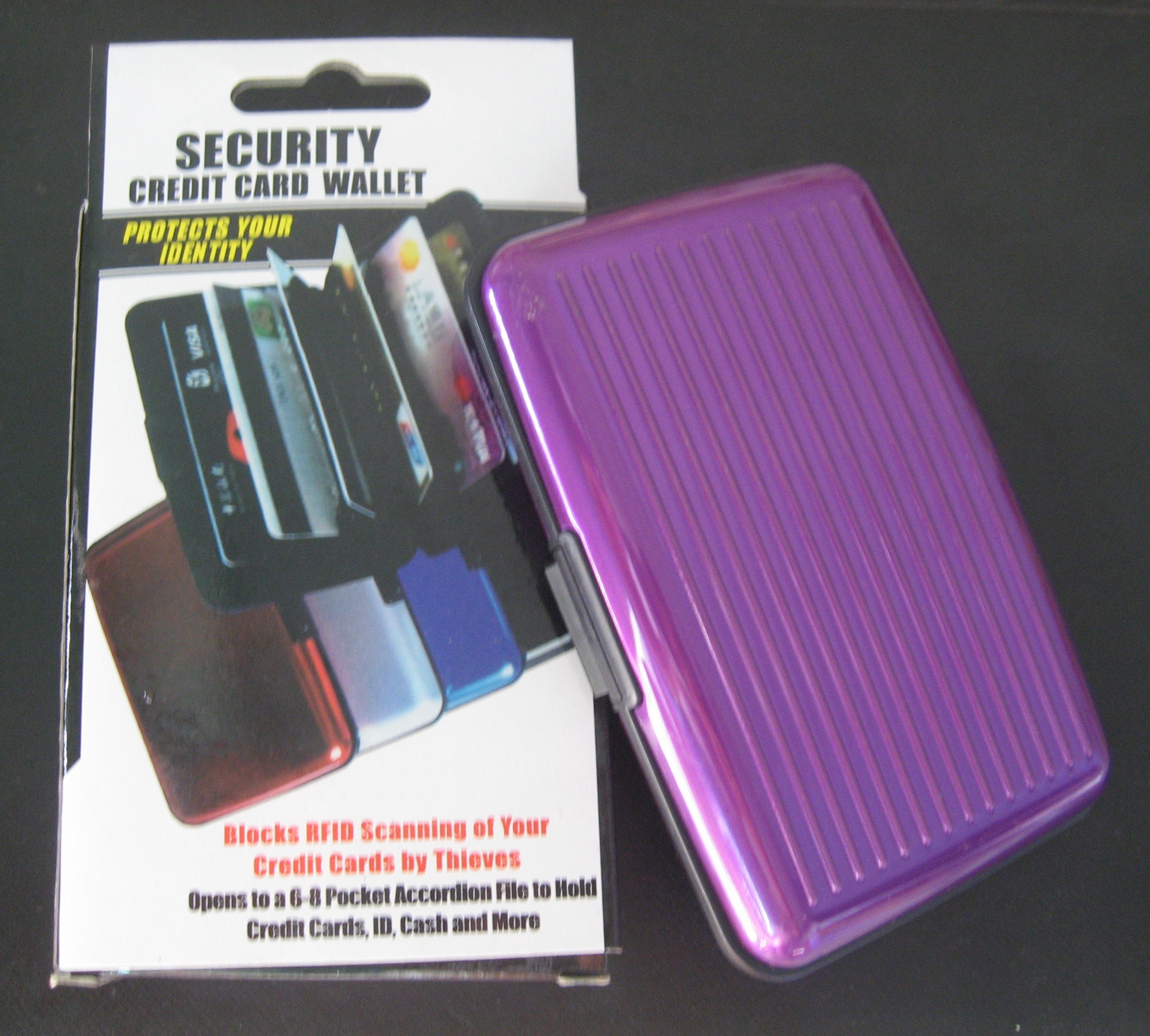 Shop 2pc Aluminum Wallet Business ID/Credit/Debit/ATM Card Guard Pocket ...