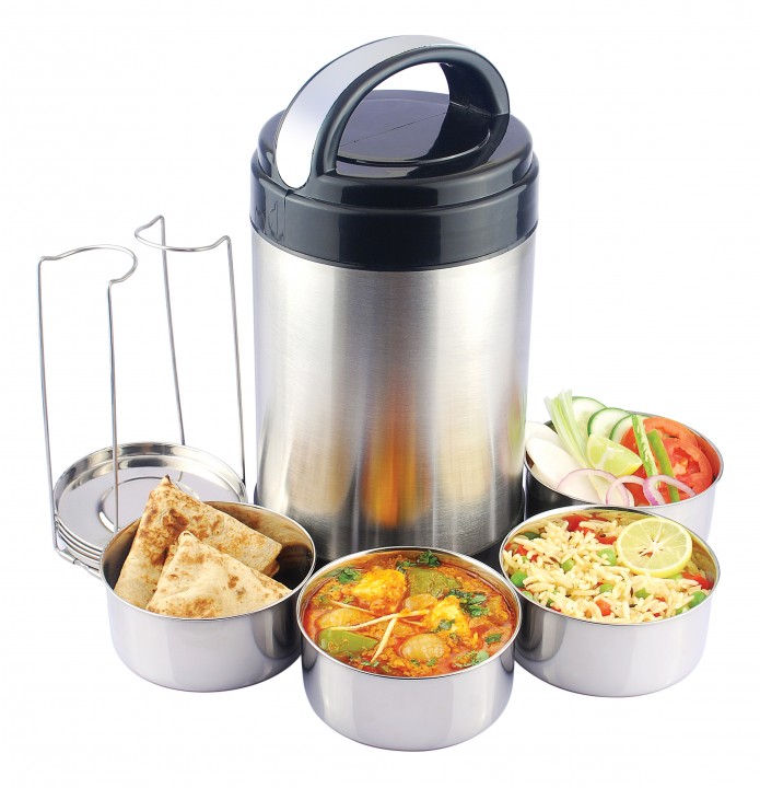 Buy Elegante S.S. Lunch Box 4 Containers Online @ ₹999 from ShopClues