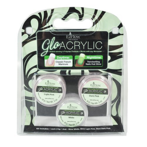 Ez Flow Glo In The Dark Acrylic Nail Powder Kit