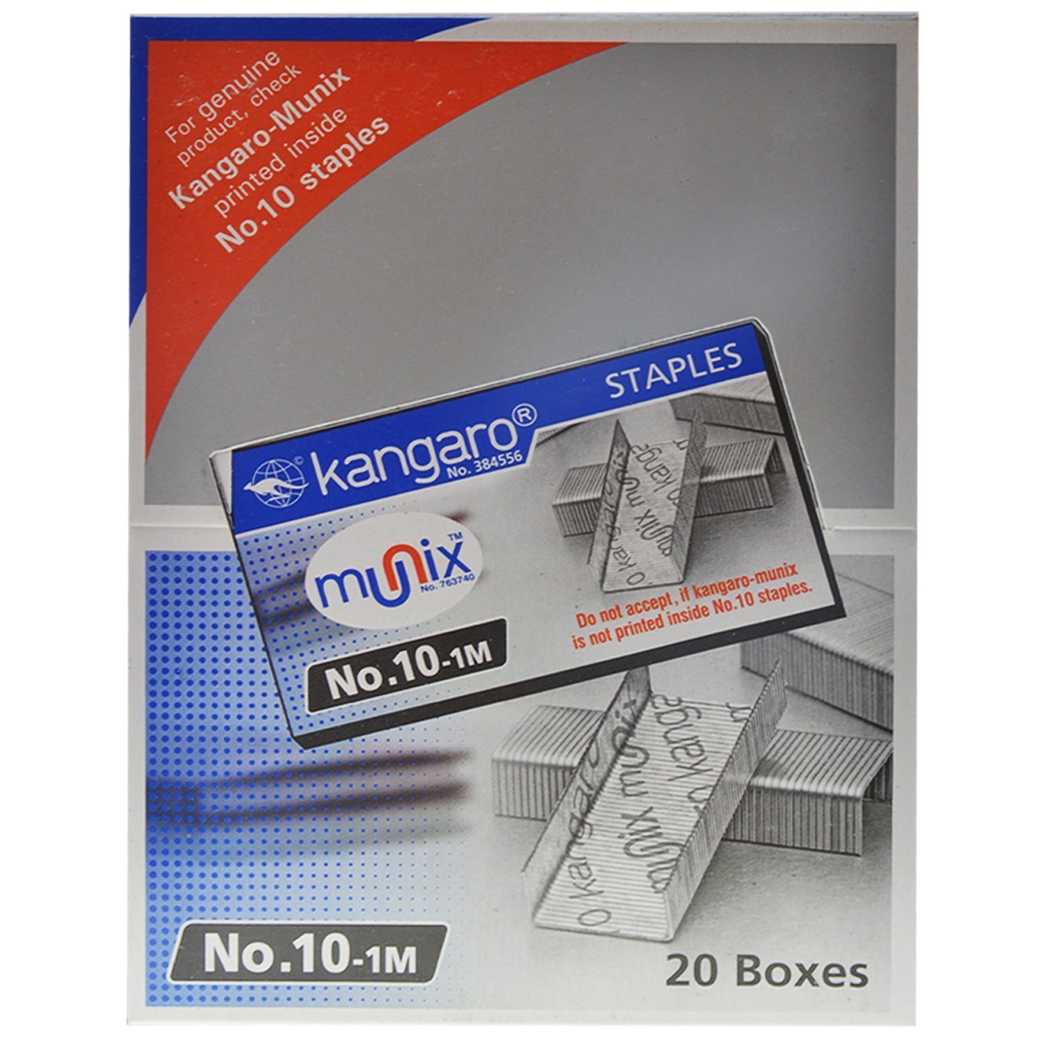 Buy Kangaro number 10 stapler pin (set of 20 box) Online @ ₹300 from ...