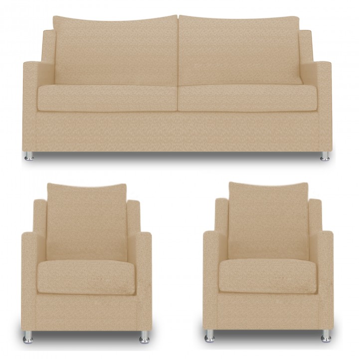 Buy Adorn India Modern Straight Line Sofa set(Beige) Online @ ₹29999 ...