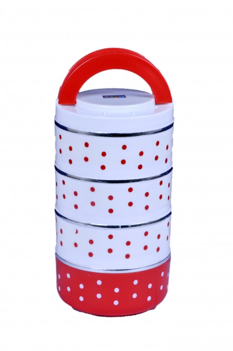 Buy Steel Insulated 4 Layer Designer Tiffin Box ADJUSTABLE Online ...
