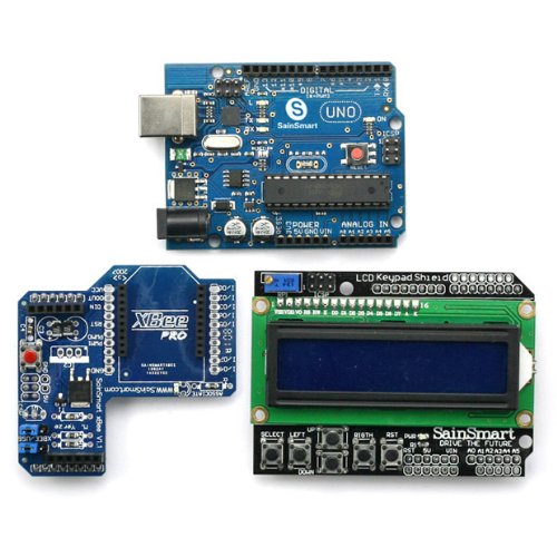 Buy SainSmart UNO, ATmega328p + SainSmart LCD Keypad Shield + SainSmart XBee Shield for Arduino ...