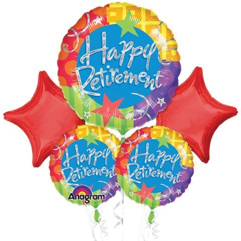 Buy Happy Retirement Stars Bouquet Of Balloons Online @ ₹2542 from ...