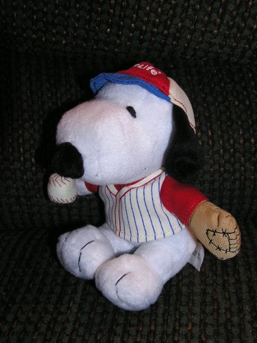 Buy Peanuts Plush 6" Metlife Snoopy Baseball Player Doll Online @ ₹2245 ...