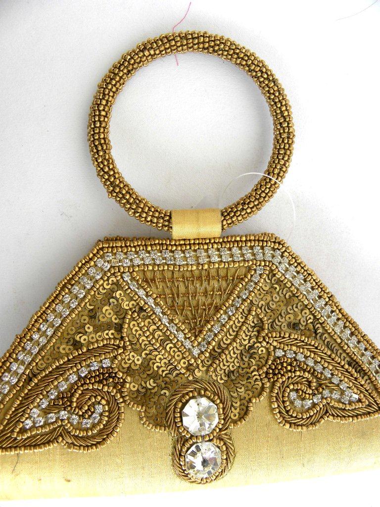Indian Designer Lady hand work clutch big size #3109