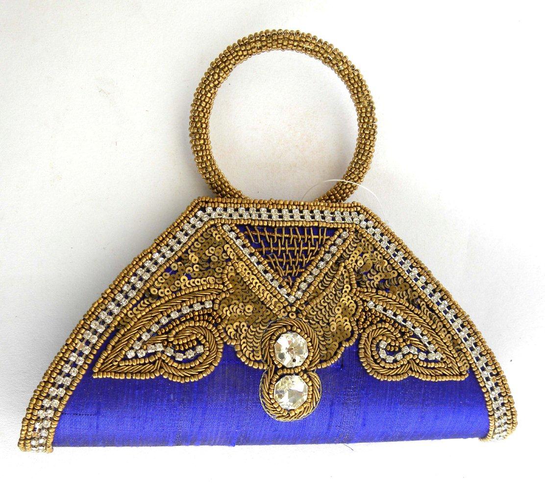 Indian Designer Lady hand work clutch big size #3109