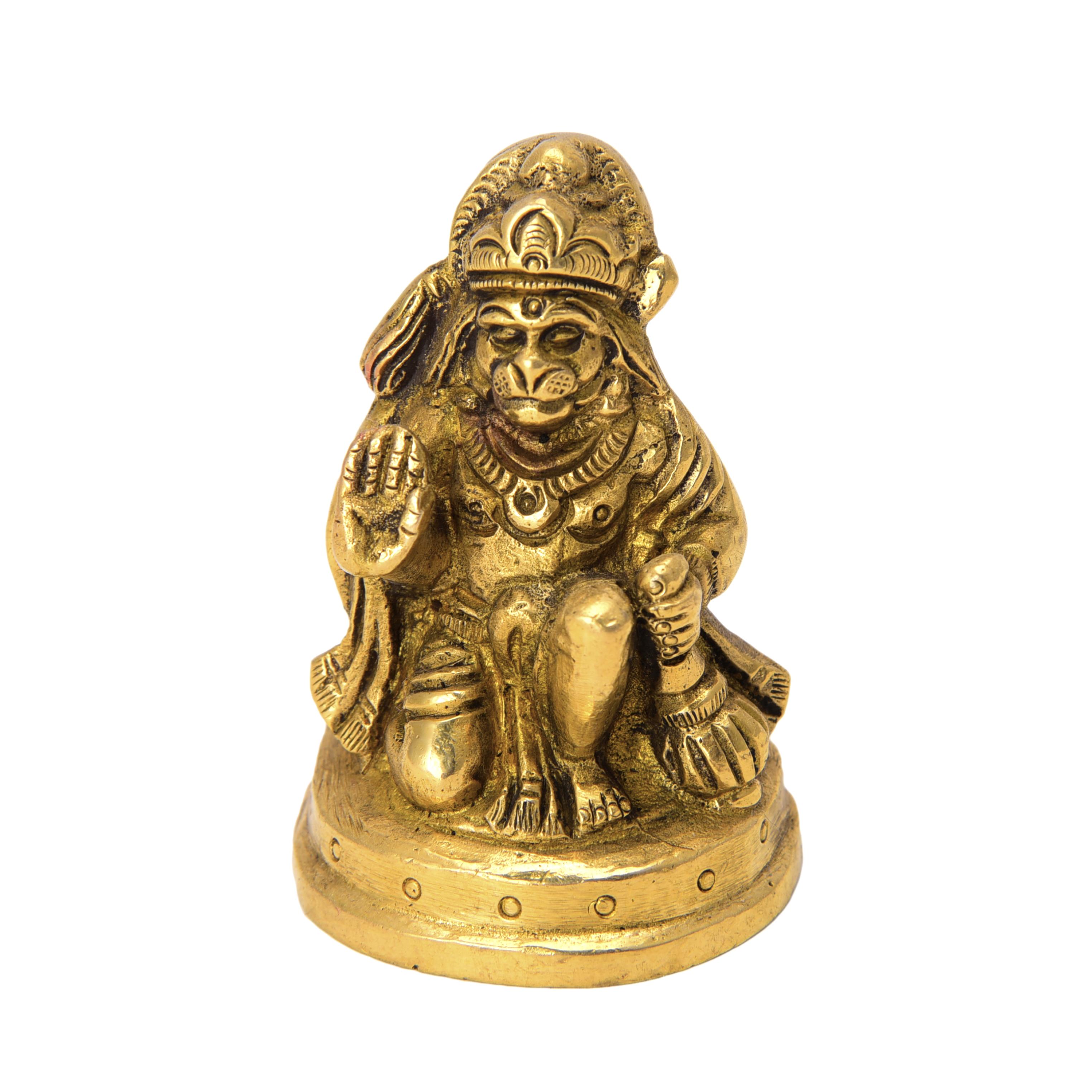 Buy Traditional Classic Design Sitting Hanuman Handicrafts Product By ...