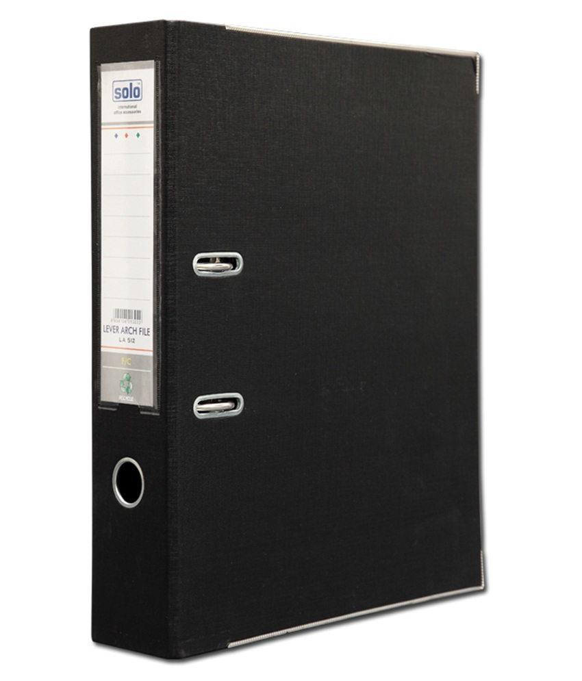 Buy Solo Black Lever Arch File - Pack Of 2 Online @ ₹460 from ShopClues