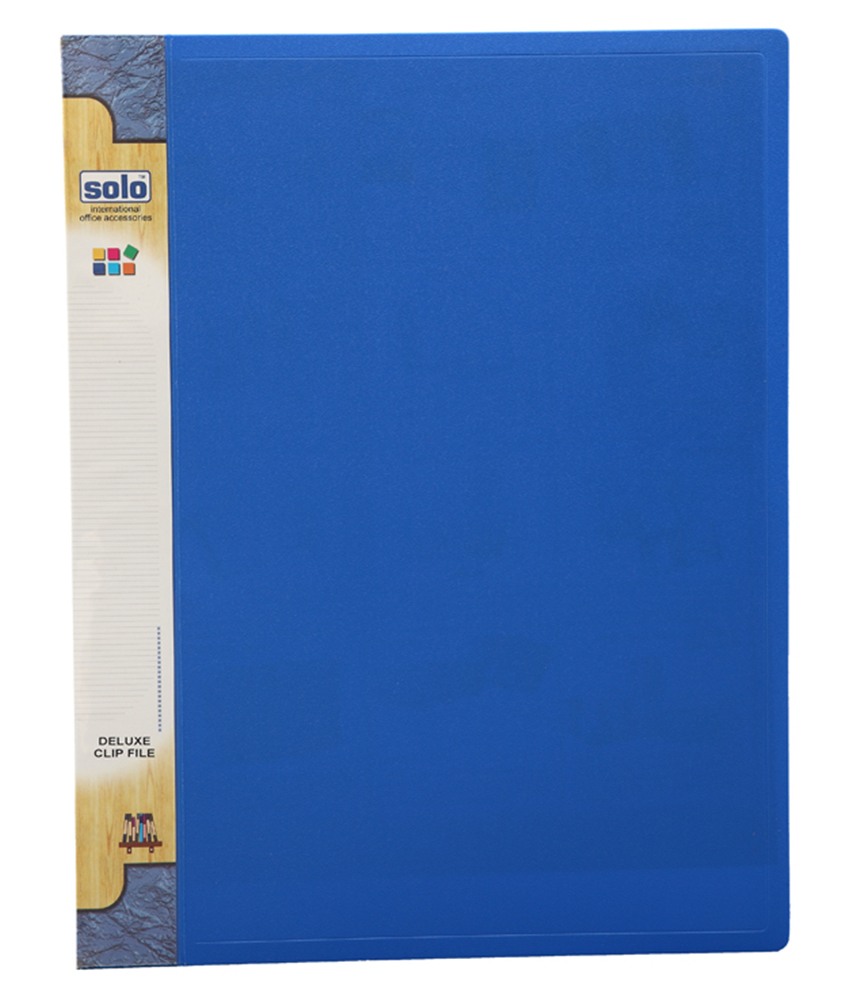 Buy Solo Blue Deluxe Clip File - Pack Of 5 Online @ ₹480 from ShopClues
