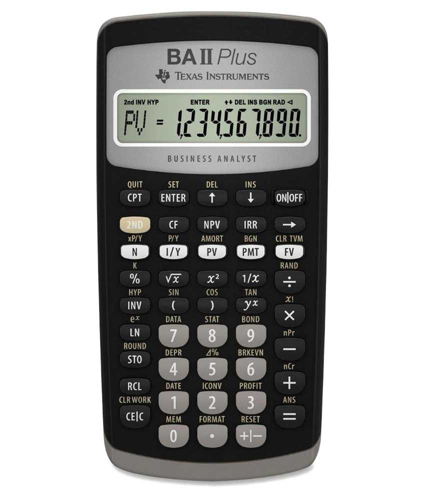 Buy Texas Instruments BA II Plus Financial Calculator Black Online buy-texas-instruments-ba-ii-plus-financial-calculator-black-online