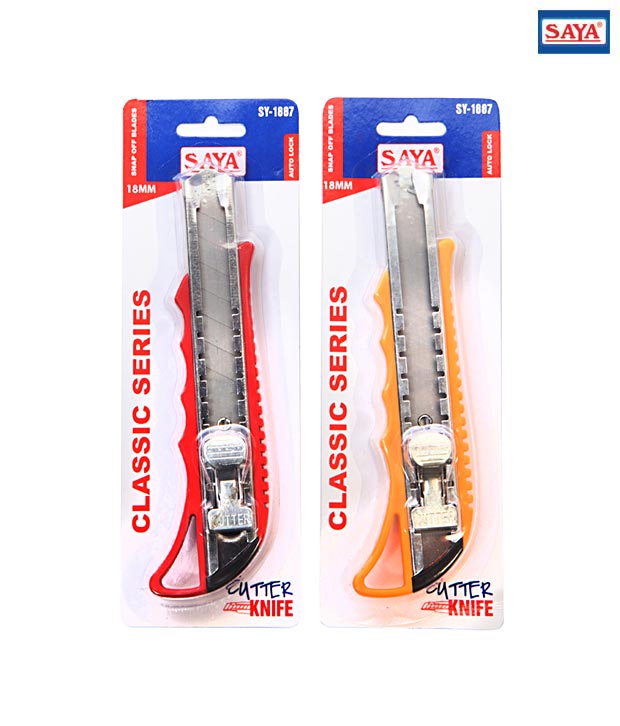 Buy Saya Cutter Knife Deluxe (Set Of 10 Pcs) Online @ ₹400 from ShopClues