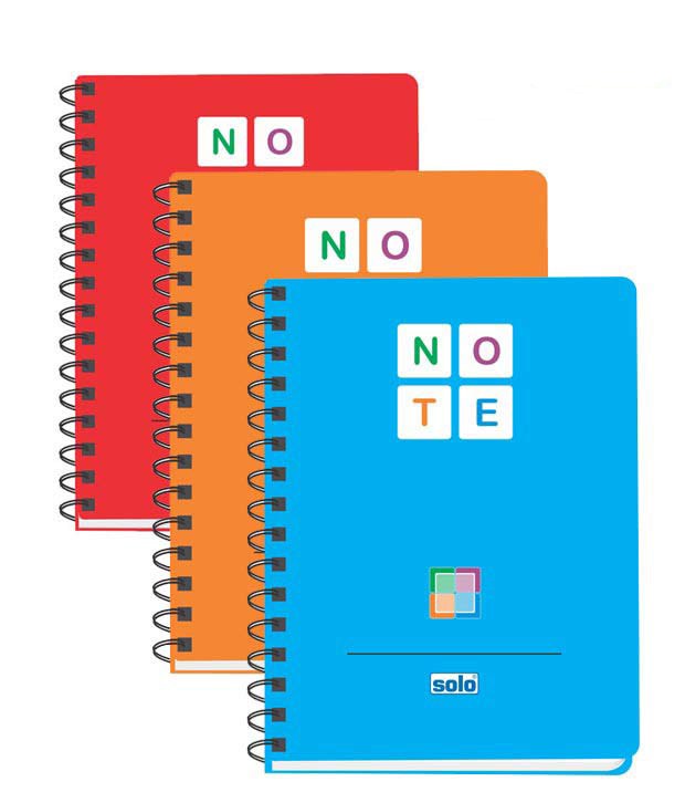Buy Solo 3 Color Note Book - B5 (Pack Of 2) Online @ ₹220 from ShopClues