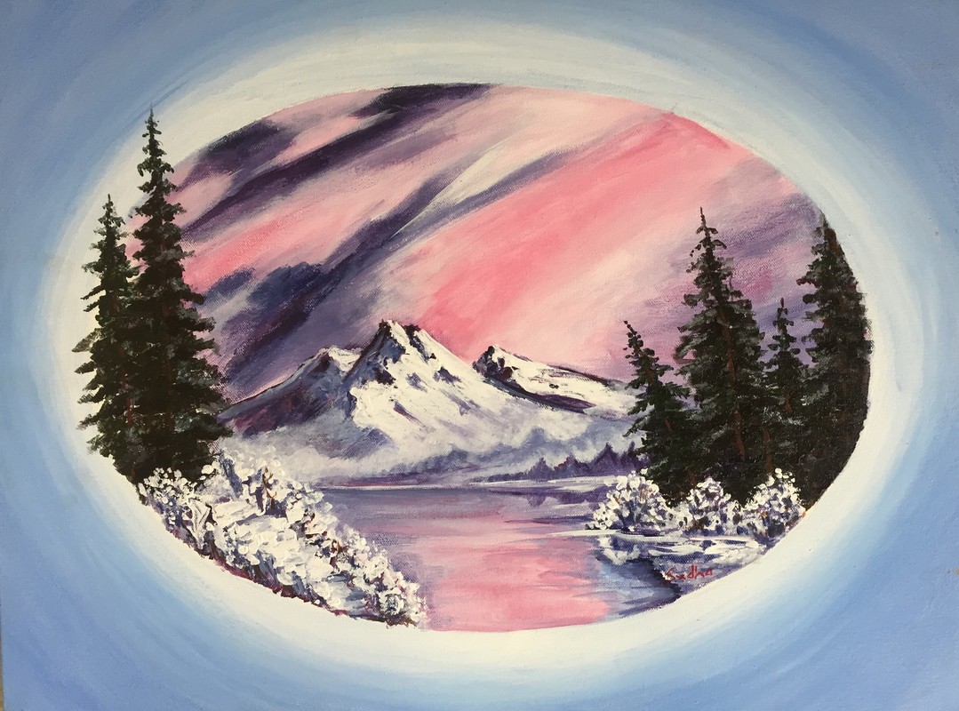 Buy Dawn Acrylic Canvas Painting Online @ ₹5000 from ShopClues