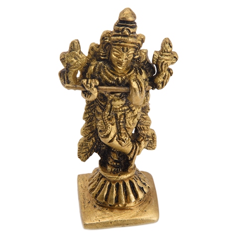 Buy Elegant Auspicious Handicraft Idol of Lord Krishna Small decorative ...