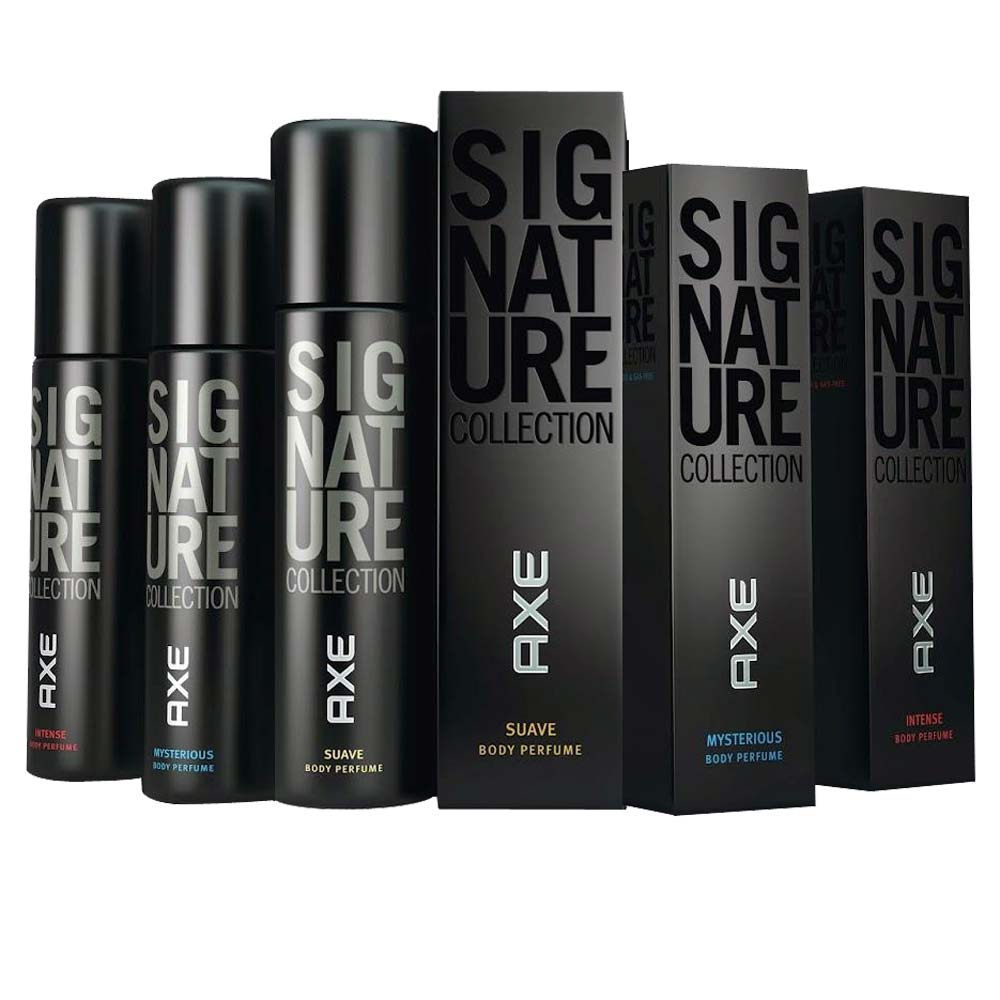 Buy AXE Signature Mysterious , Rogue , Intense , Deo Body Spray - For ...
