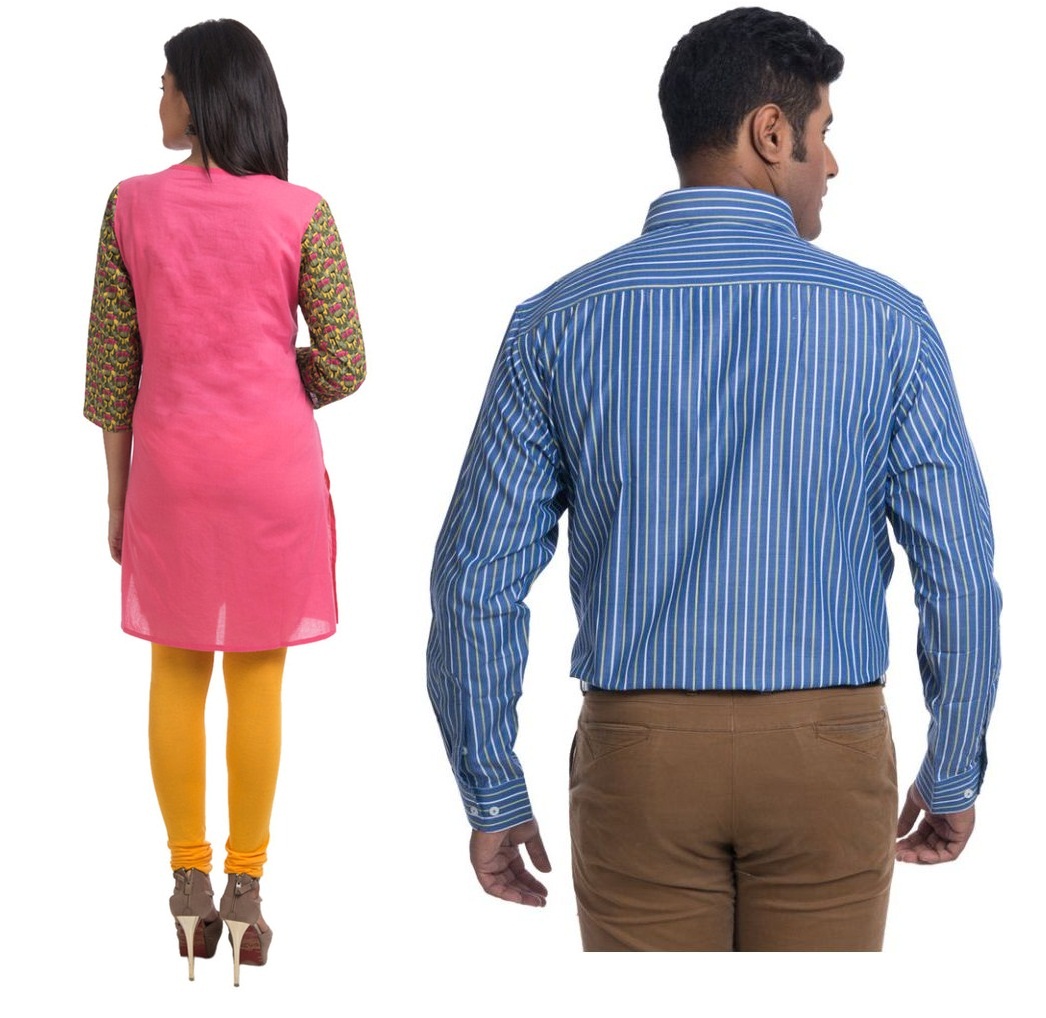 Buy Valentine's special combo of navrachna printed pink kurti validus ...