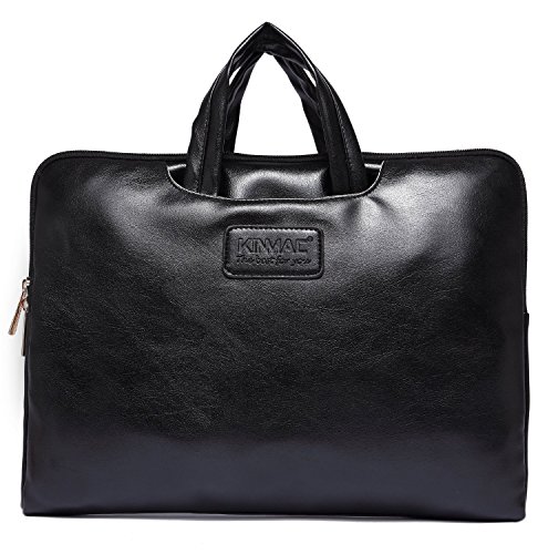 Buy Kinmac Black Pu Leather Laptop Briefcase 14 Inch Laptop Case For 14