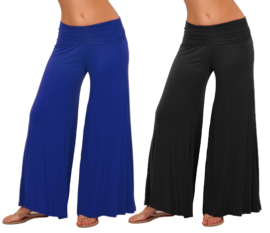 Combo - Palazzo Pants | Palazzo trousers | Women's Long Gaucho Boho Flare