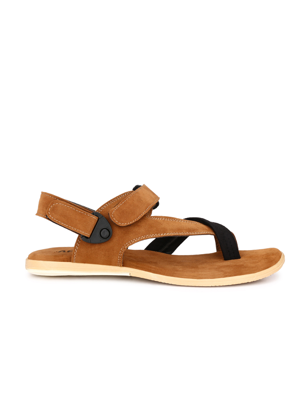 Buy Afrojack Mens Tan Velcro Sandals Online @ ₹1599 from ShopClues