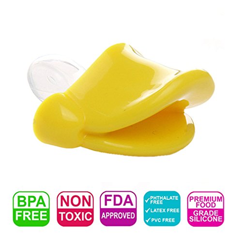 Buy LAIMALA Cute Duck Baby Pacifier Novelty Toddler Nipple Funny ...
