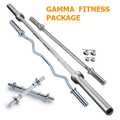 Buy Gamma Fitness Home Gym Olympic Rods Package Online @ ₹6369 from ...