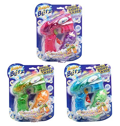 Buy Blitz See Through Light-Up Bubble Blaster Bubble Making Gun With 5 ...