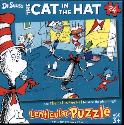 Buy Dr. Seuss the Cat in the Hat 24 Piece Lenticular Puzzle ~ the Cat ...