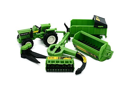 Buy Country Life Tractor with Rotaspreader, Trailer & Implements 1:32 ...