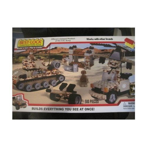 Buy Best Lock 500 Pieces Us Army Strong Construction Set Official ...