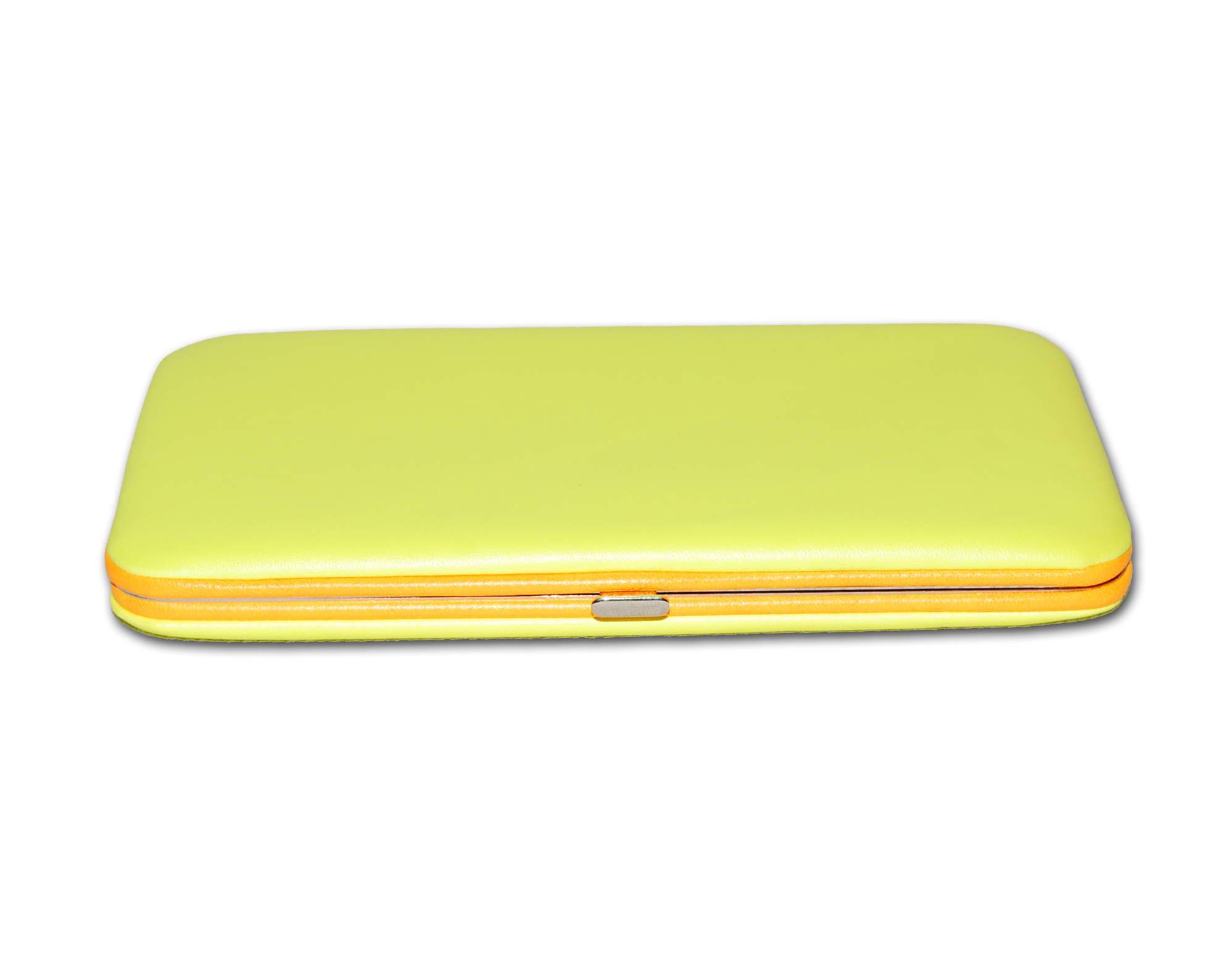 A trendy neon yellow Wallet with orange trimming for Women's & Girl's ...