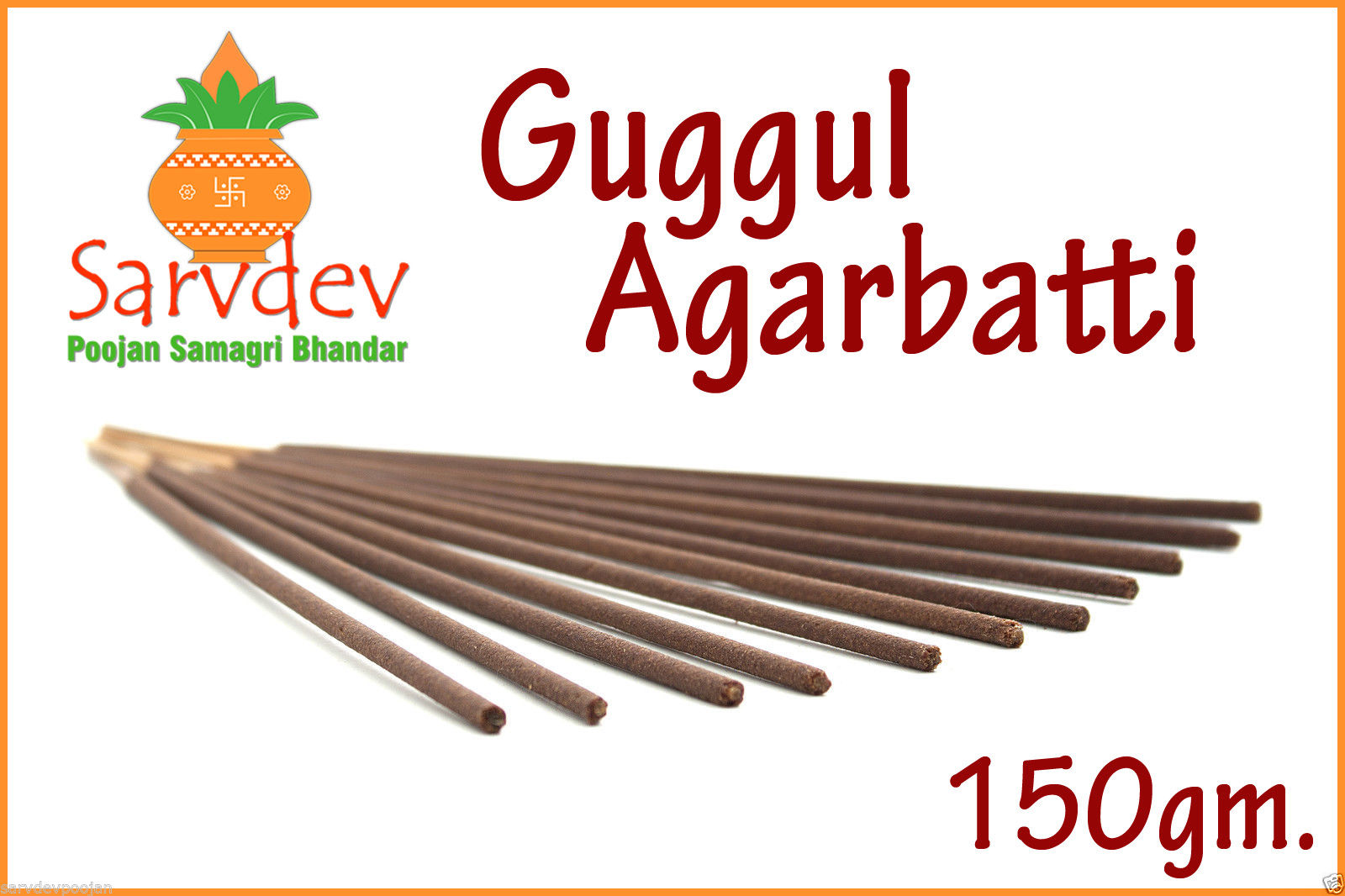 Sarvdev Guggul agarbatti 150grm. For +ve Energy, Devi Shiv Ganpati God ...