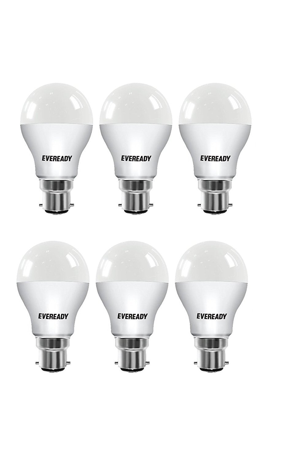 Buy Eveready Base B22 7-Watt LED Bulb (Pack of 6, Cool Day Light ...