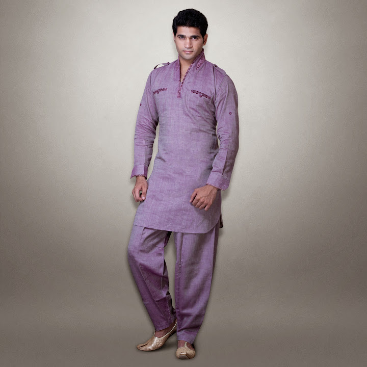 Online Purple Pathani Suit Prices - Shopclues India