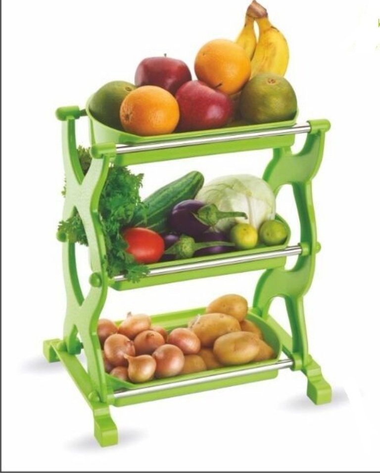 Buy Classic Essentials 3 layer Kitchen shelf - Green Online @ ₹699 from ...
