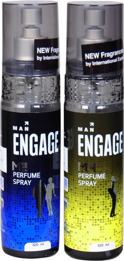 Buy Engage Spray M2 M4 Perfume Body Spray - For Men (120ml) (Set of 2) Online @ ₹489 from ShopClues